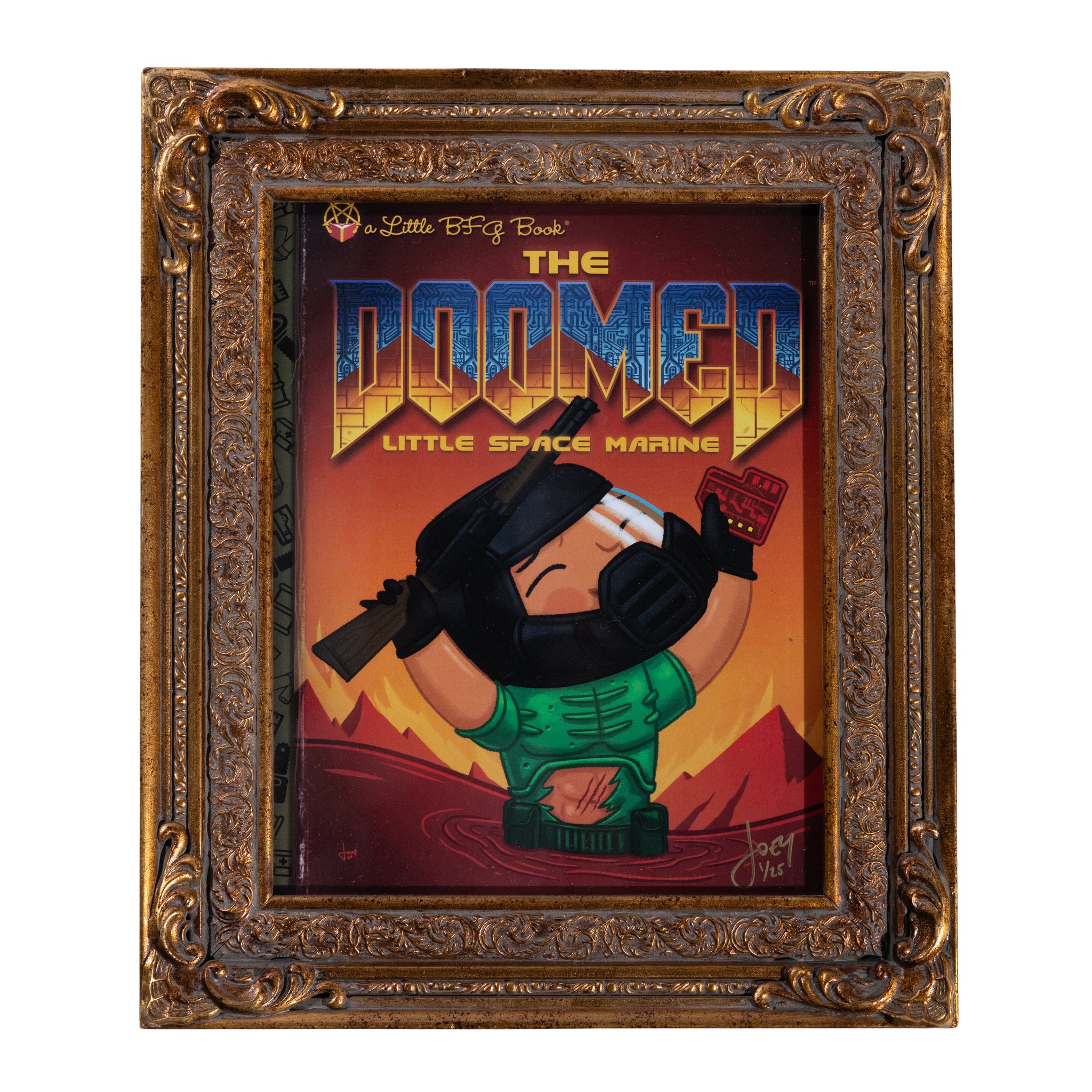 84 The Doomed Little Space Marine Print by Joey Spiotto