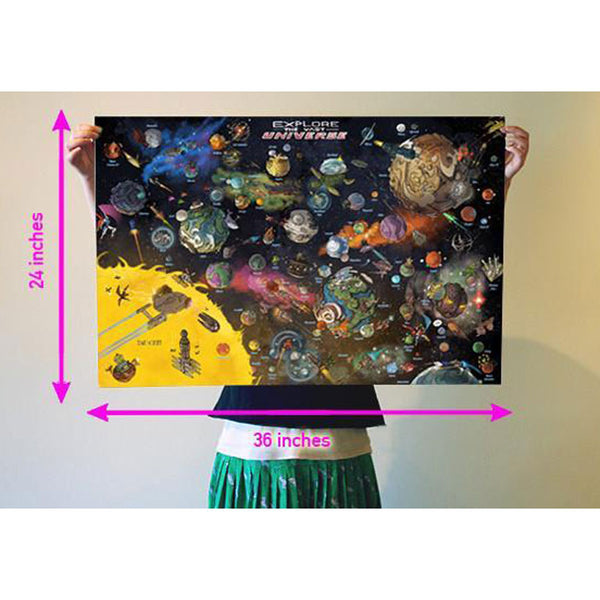 iam8bit | Space Worlds Map by Edison Yan - Default - iam8bit