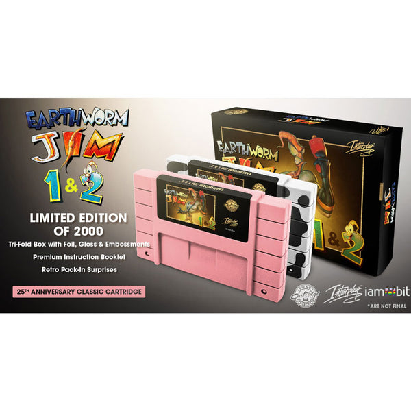 iam8bit | Earthworm Jim 1+2 (25th Anniversary Edition) SNES - iam8bit