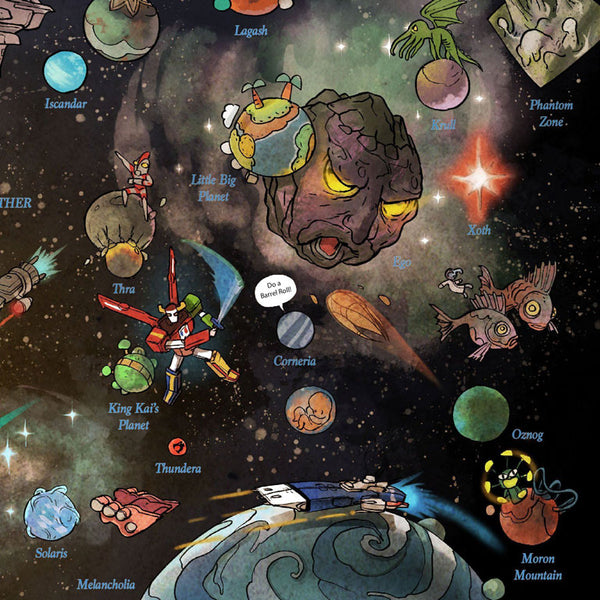 iam8bit | Space Worlds Map by Edison Yan - Default - iam8bit