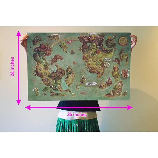 iam8bit | Videogames World Map by Edison Yan - iam8bit