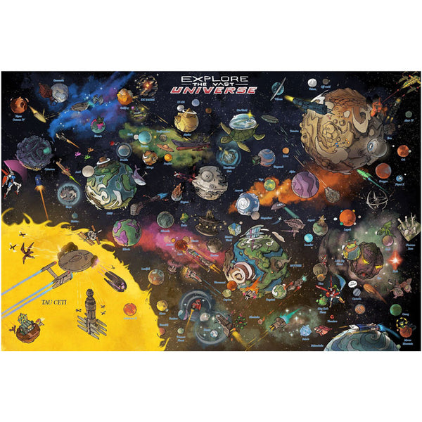 iam8bit | Space Worlds Map by Edison Yan - Default - iam8bit